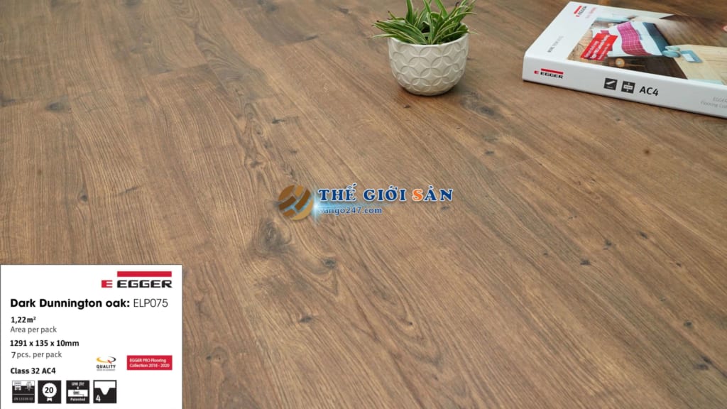 Sàn gỗ Egger 10mm - EPL075 - Sàn gỗ 247 Thế Giới Sàn