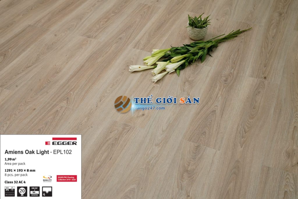 Sàn gỗ Egger 8mm - EPL102 - Sàn gỗ 247 Thế Giới Sàn