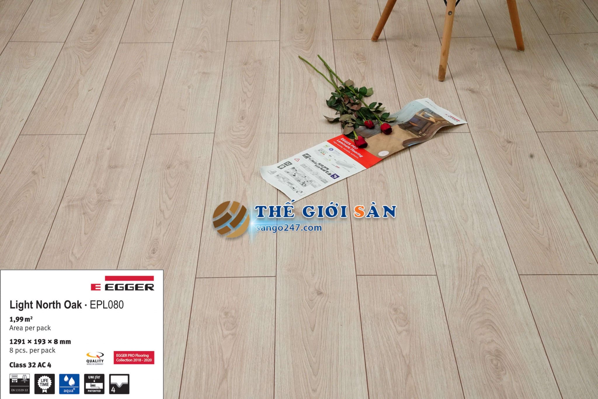 Egger Aqua Pro 8mm - EPL080 - Sàn gỗ 247 Thế Giới Sàn