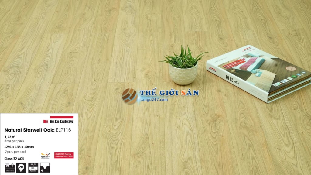 Sàn gỗ Egger 10mm - EPL115 - Sàn gỗ 247 Thế Giới Sàn