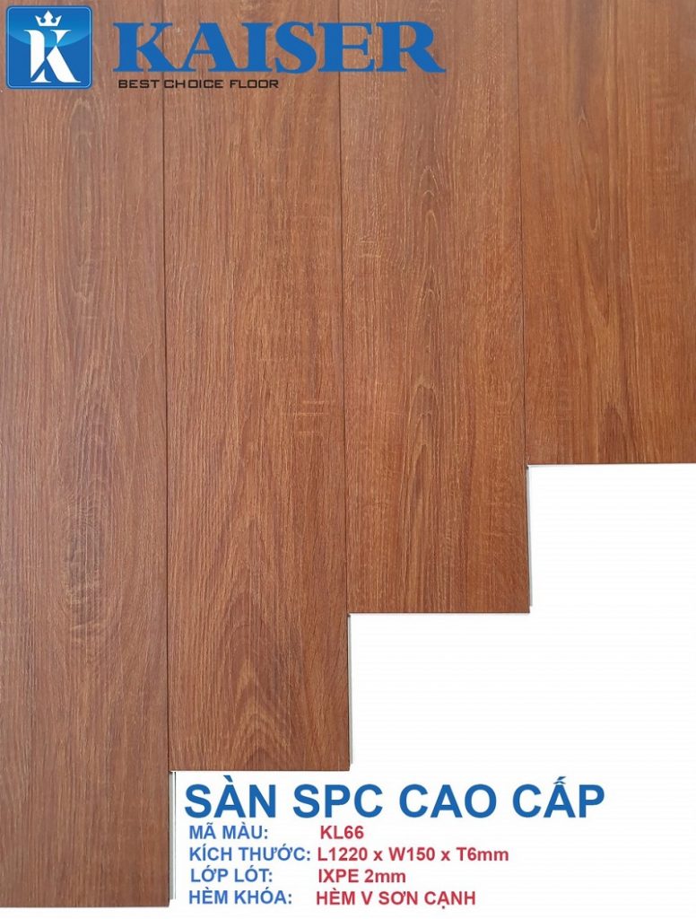 Sàn Nhựa Kaiser 6mm - KL66 - Sàn gỗ 247 phân phối sàn nhựa